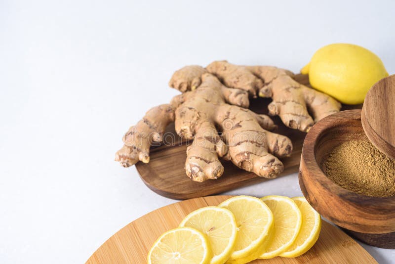 Fresh Ginger Root and Lemons Stock Image - Image of brown, lemon: 240090627