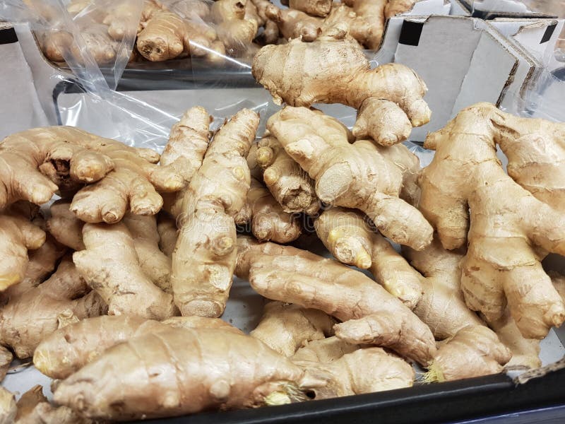 Fresh ginger roots stock image. Image of detail, macro - 105322535