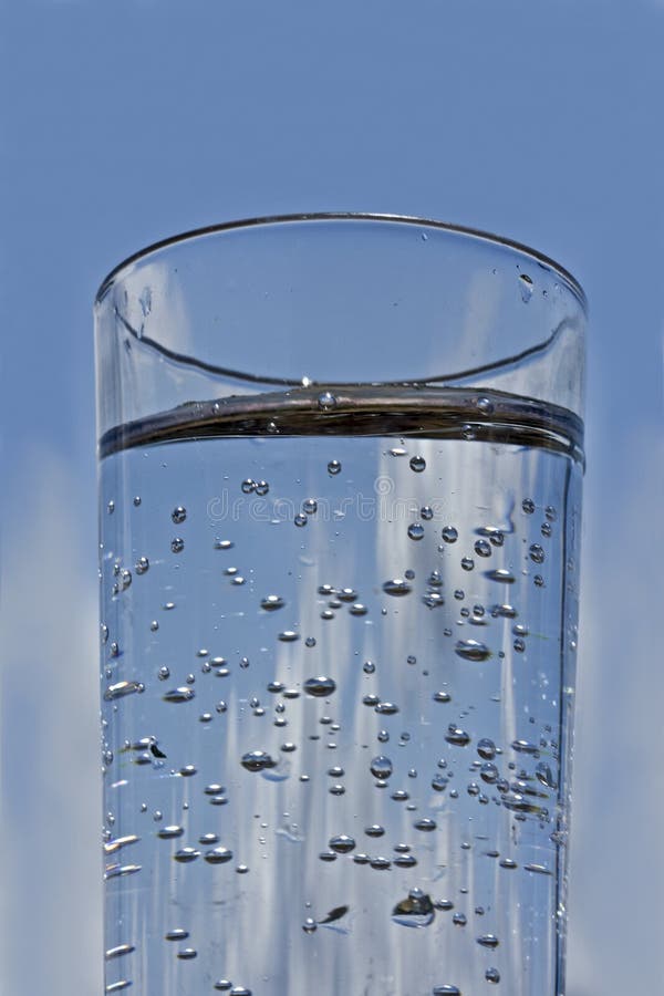 Fresh Glass of Sparkling Water Stock Photo - Image of summertime, water ...