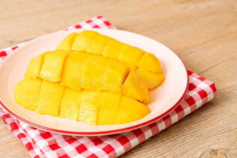 Fresh and golden mango stock photo. Image of gourmet - 195226828