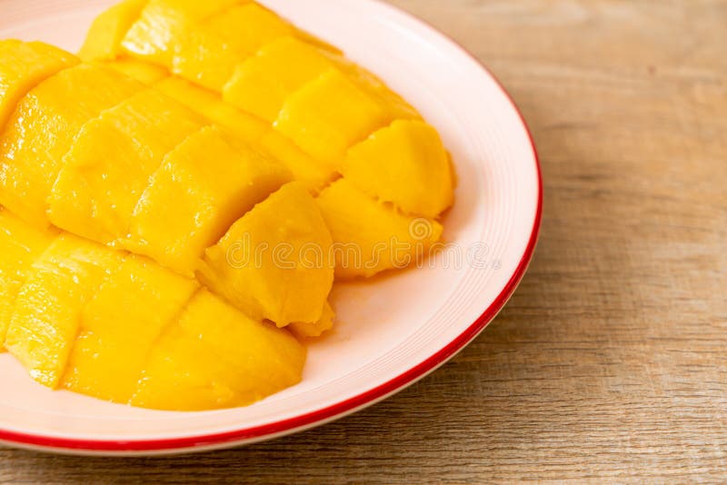 Fresh and golden mango stock image. Image of isolated - 197385625