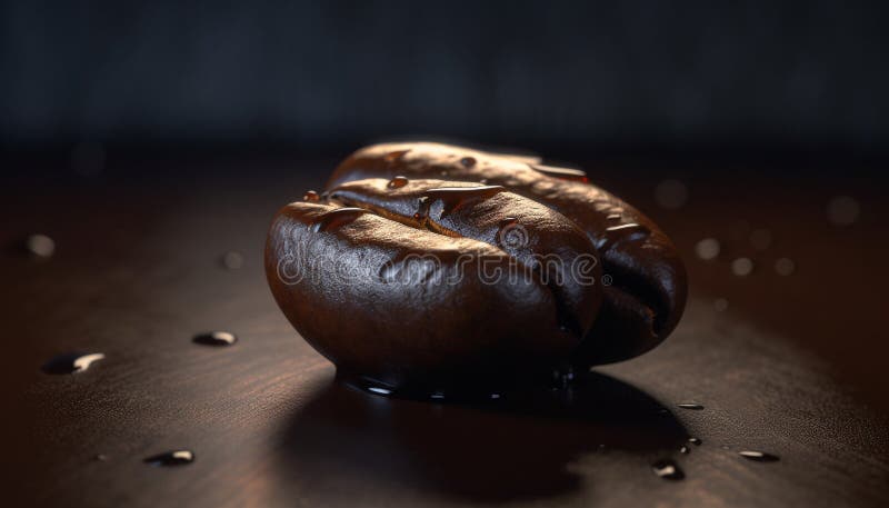 Fresh Gourmet Coffee Bean Drop, Dark Liquid Refreshment in Coffee Shop ...