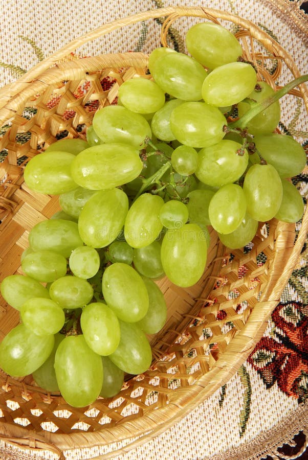 Fresh grape in basket 2 stock image. Image of grape, plate - 19927339