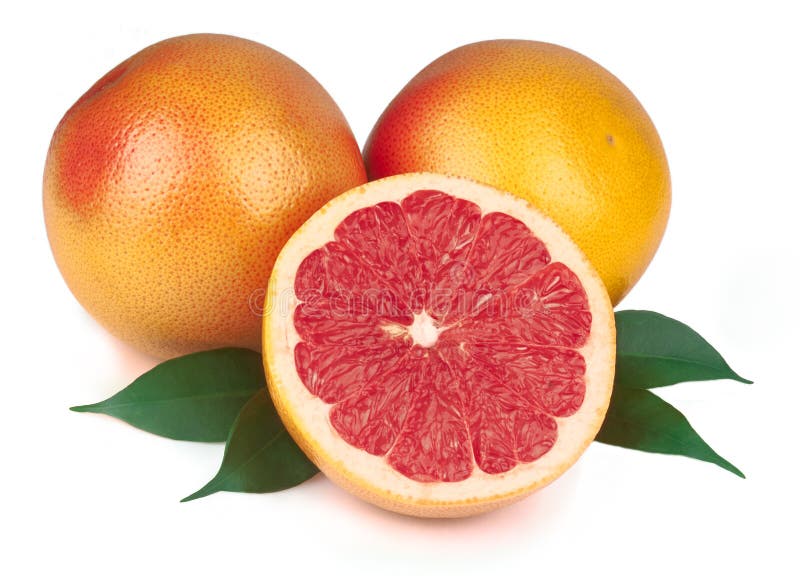 Fresh grapefruit isolated stock image. Image of green - 83419191