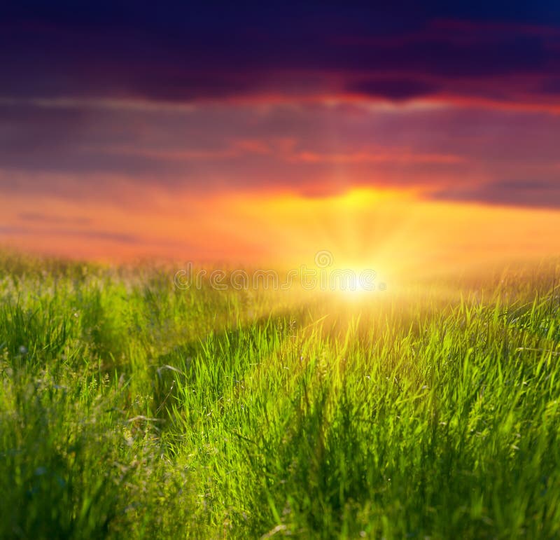 Dramatic orange sky stock photo. Image of dark, golden - 12818962