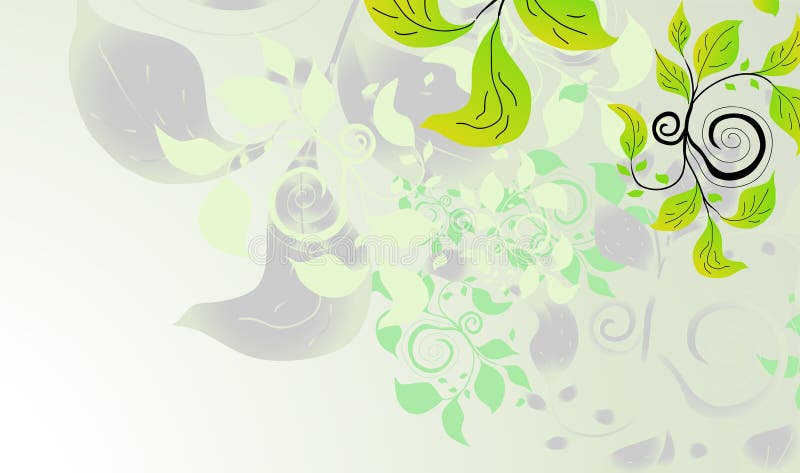 Fresh Green Abstract Background Stock Vector - Illustration of curve ...