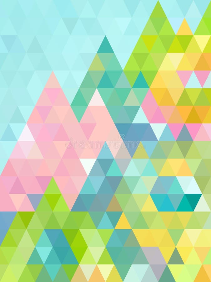 Fresh Green Abstract Triangle Background Stock Vector - Illustration of ...