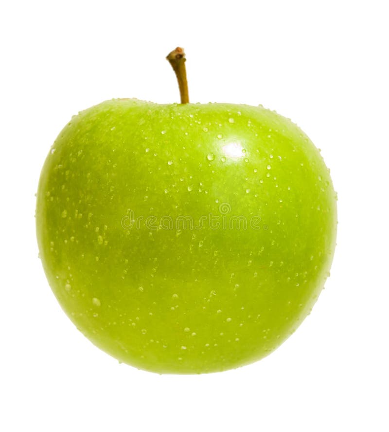 Fresh green apple stock photo. Image of fresh, drops - 27124390