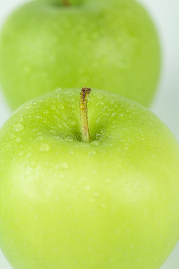 Fresh Green apple closeup stock photo. Image of green - 83583998