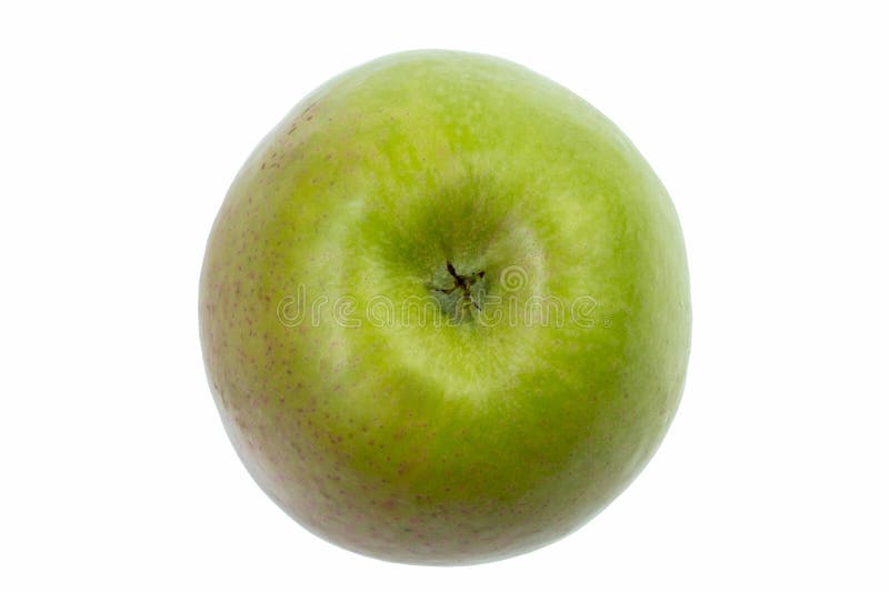 Fresh Green Apple Isolated on White. with Clipping Path Stock Photo ...
