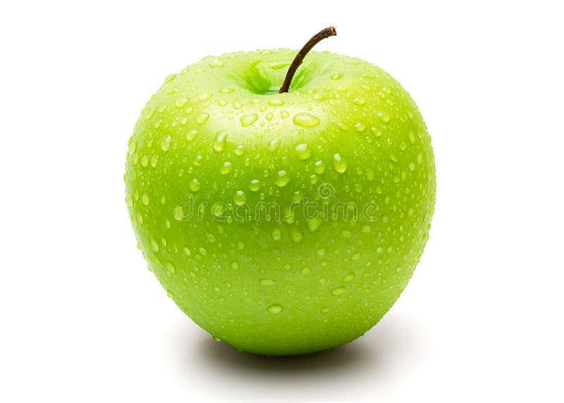 Fresh Green Apple stock photo. Image of path, clip, white - 68952498