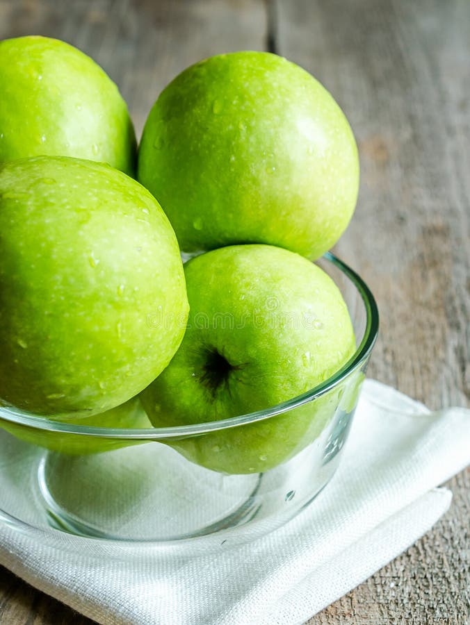Fresh green apples stock photo. Image of nectar, light - 39848648