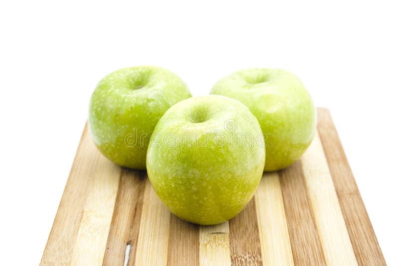 Fresh Green Apples stock photo. Image of plate, apples - 30428044
