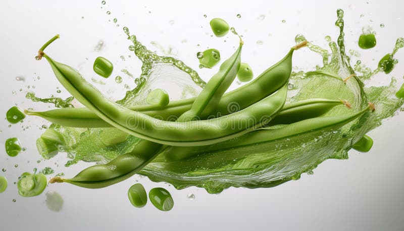 Fresh Green Beans a Few Slices and a Splash of Fresh Green Beans Juice ...