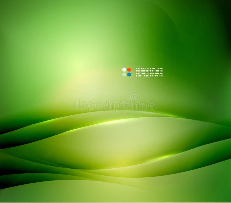 Fresh Green Blur Wave and Colors Stock Vector - Illustration of foliage ...