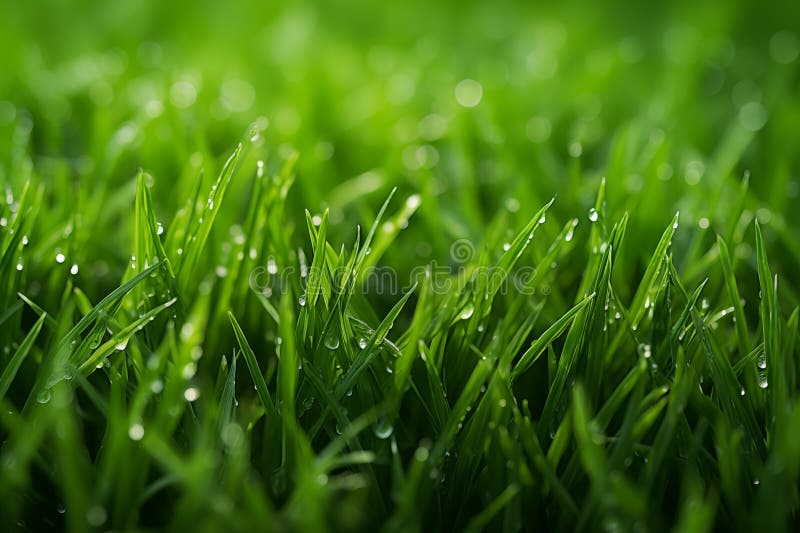 Fresh green grass stock illustration. Illustration of nature - 305702702