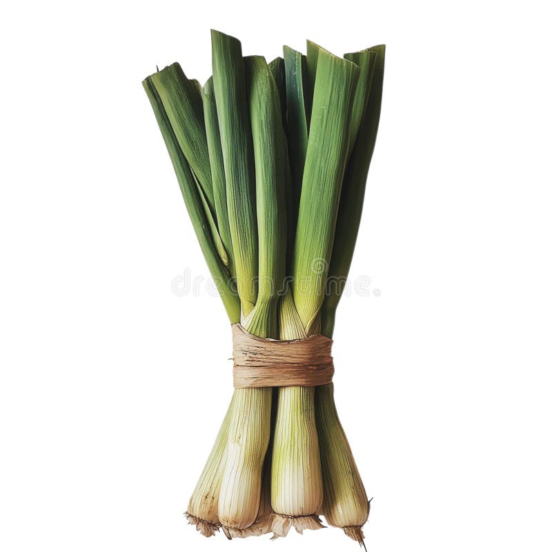 Fresh Green Onions Bundle Isolated on Transparent Background Stock ...