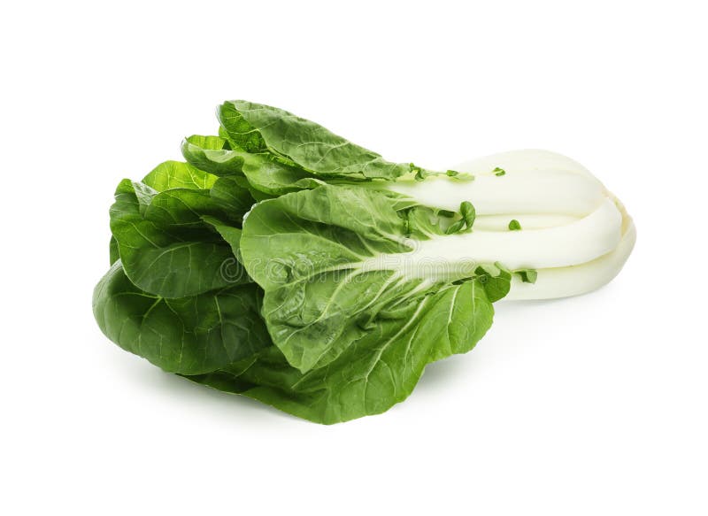 Fresh Green Pak Choy Cabbage Isolated on White Stock Photo - Image of ...