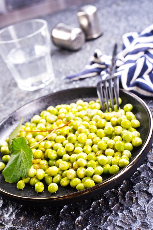 Fresh Green Pea Beans Fried with Spice Stock Image - Image of vegetable ...