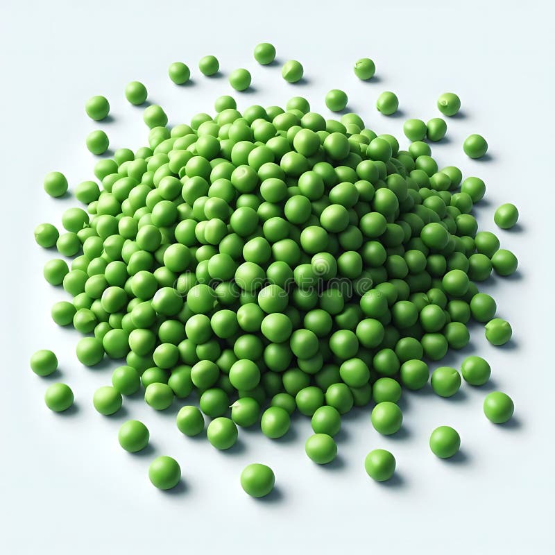 Fresh Green Peas a Rustic and Vibrant Showcase Stock Illustration - Illustration of easy, food ...