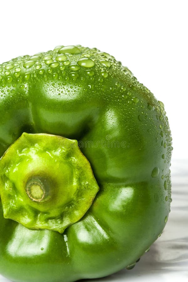 Fresh green pepper stock photo. Image of vegetarian, healthy - 12443556