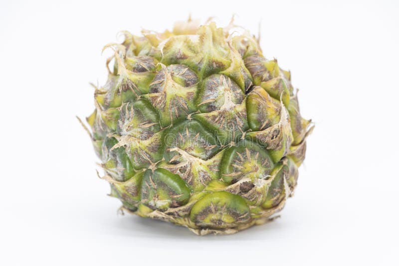 Fresh Green Pineapple Isolated on White Background, Healthy Rich Fruit ...