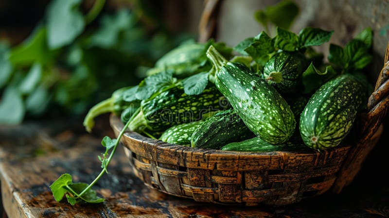 Fresh green ridge gourds stock illustration. Illustration of fresh ...