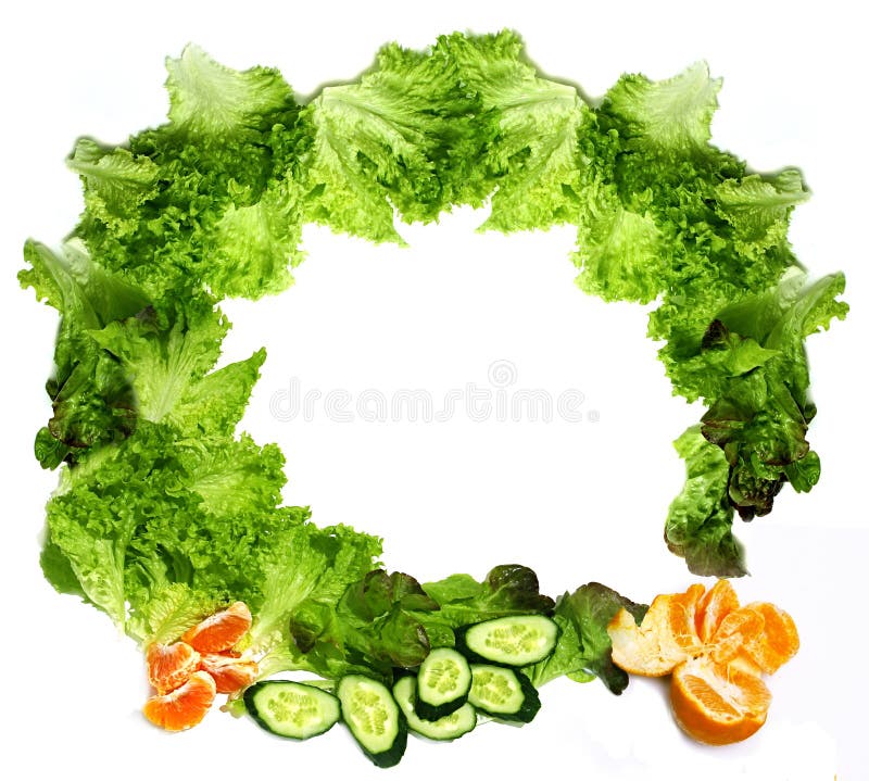 Fresh Green Salad frame stock photo. Image of green, lifestyle - 90687684