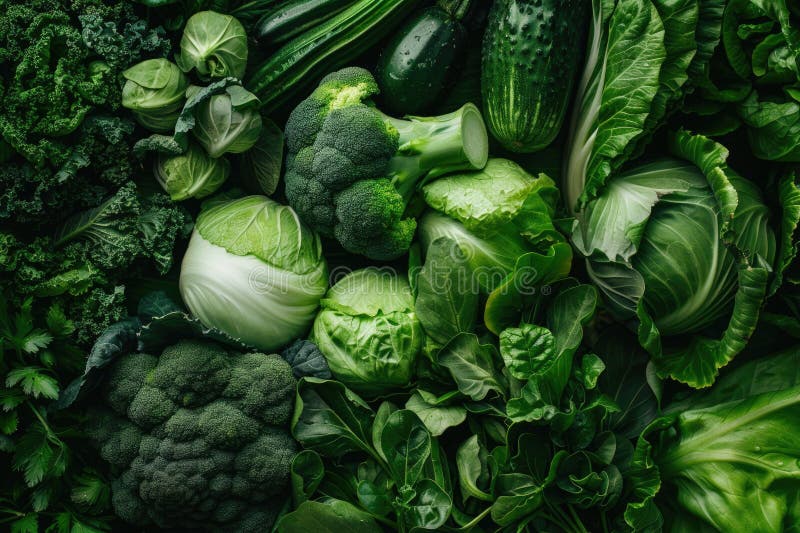 Fresh Green Vegetables Assortment for Healthy Eating and Nutrition ...