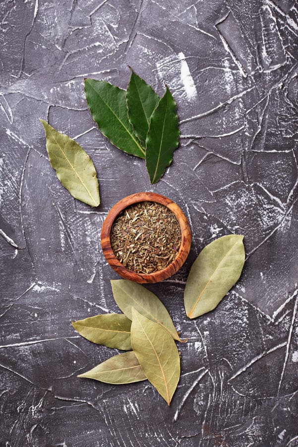 Fresh, Ground and Dried Bay Leaf Stock Image - Image of nature ...