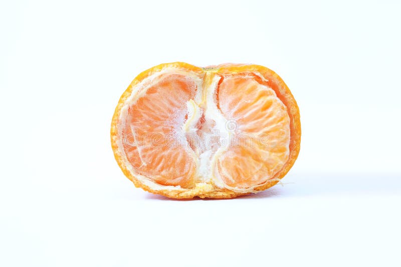 Fresh Half Cut Orange Front View Stock Photo - Image of closeup ...