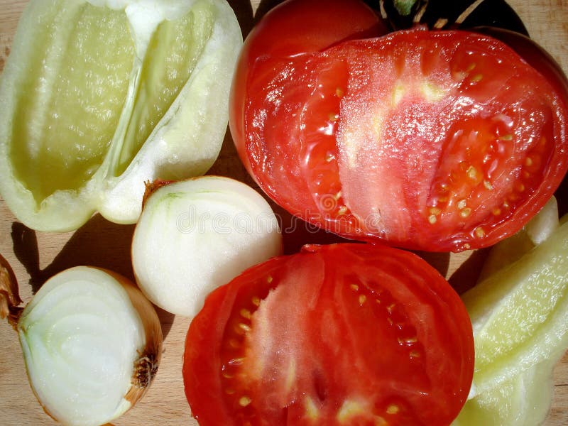 Fresh halved vegetables stock photo. Image of kitchen - 26468954