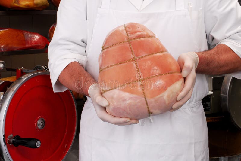 Fresh ham. stock photo. Image of food, control, abundance - 31047022