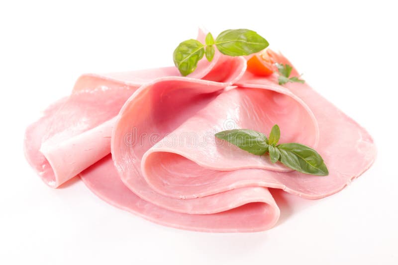 Fresh ham slices stock photo. Image of sliced, arrangement - 117739372