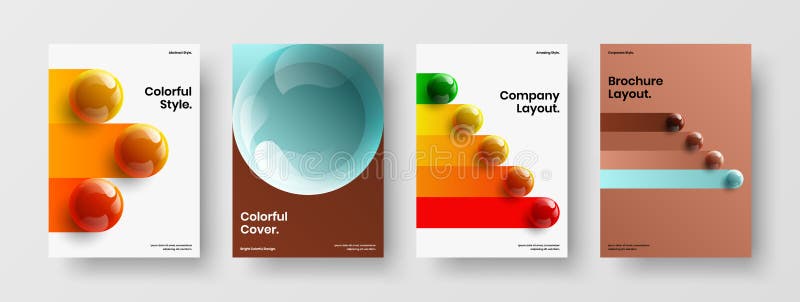 Fresh Handbill Vector Design Template Collection Stock Vector ...