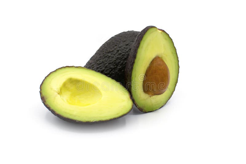 Fresh and Healthy Avocado Cut in Half Stock Image - Image of ripe ...