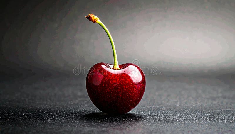 Fresh Healthy Cherry Isolated Stock Illustration - Illustration of ...