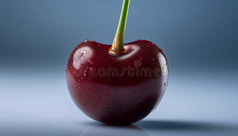 Fresh Healthy Cherry Isolated Stock Illustration - Illustration of ...