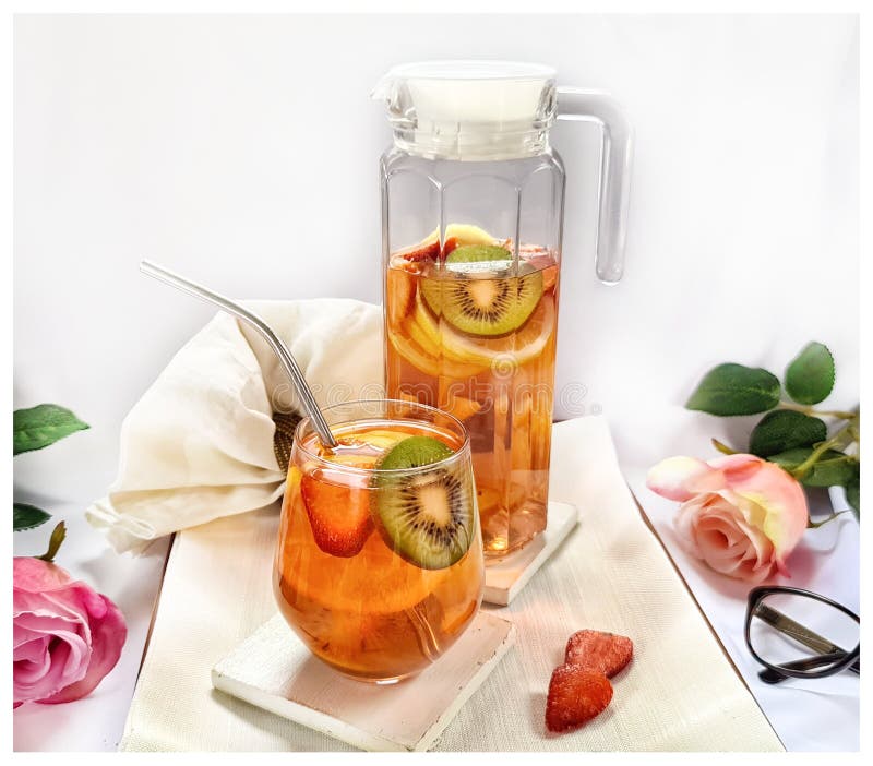 Fresh and Healthy Soft Drinks Made from Fruits Stock Image - Image of ...