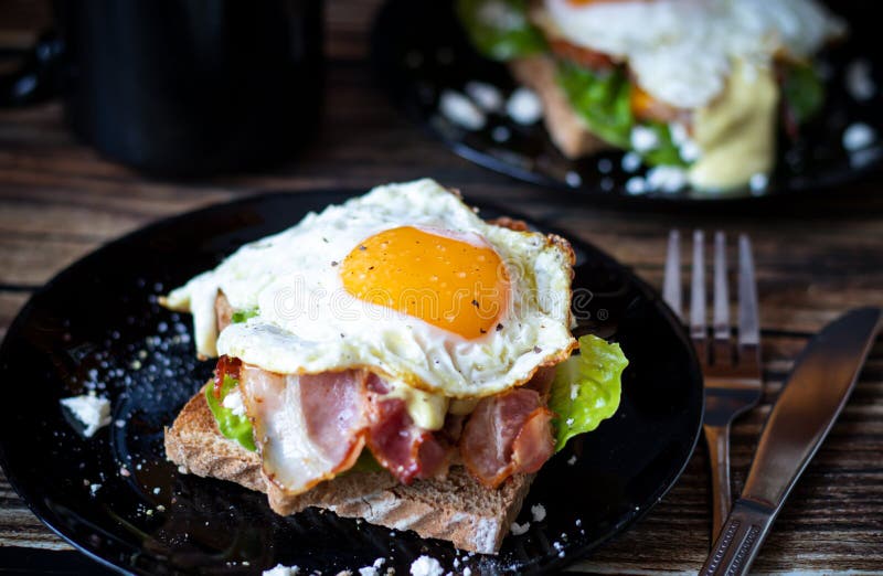 A Fresh and Healthy Toasted Sandwich Made from Fresh Vegetables. Stock ...