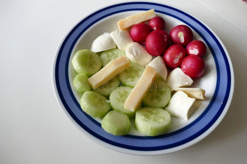 Fresh Healthy Vegetable Salad in Bowl Stock Image - Image of onion ...