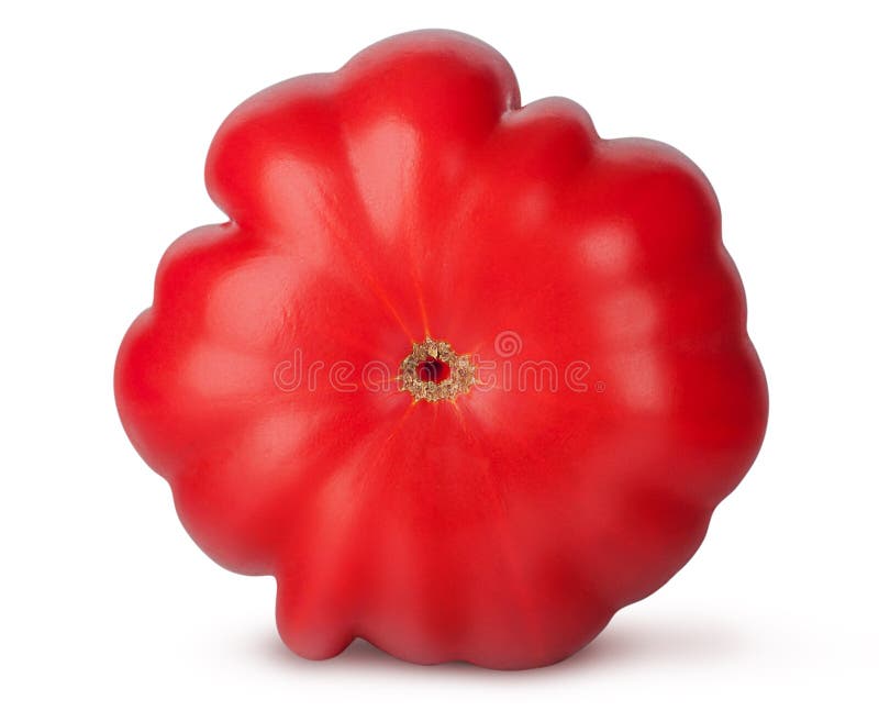Fresh Heirloom Tomato Bottom View Stock Photo - Image of agriculture ...