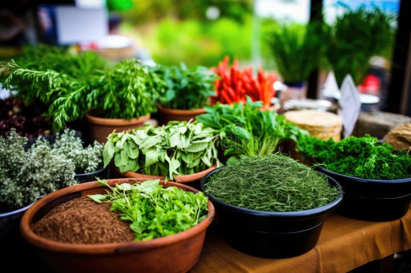 Spices at a Farmers Market in the Provence France Stock Image - Image ...