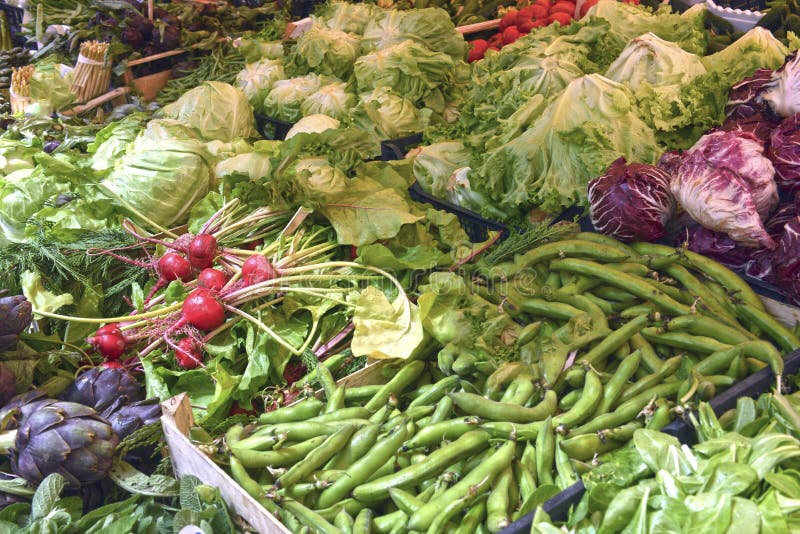 Fresh herbs and vegetables stock photo. Image of sale - 46296550