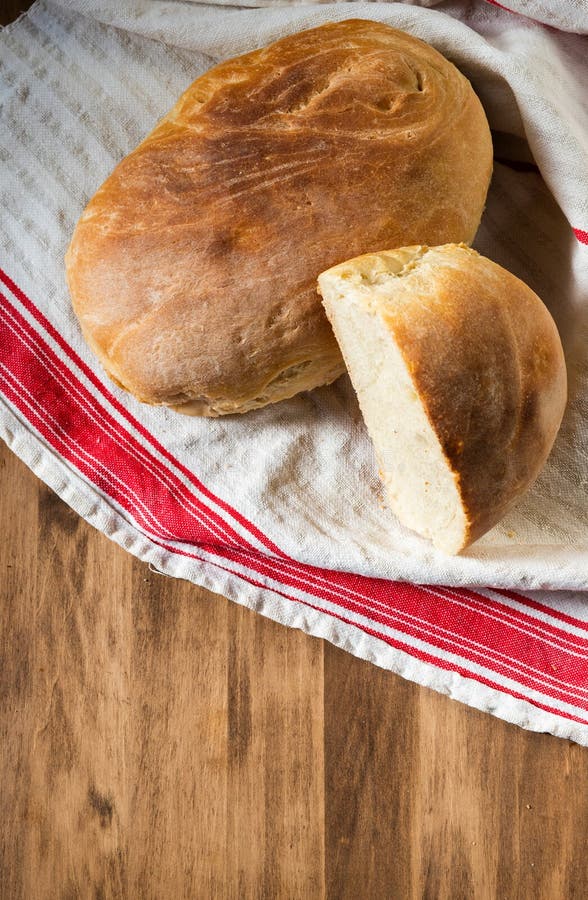Fresh Home Baked Loaf of Bread Stock Image - Image of bake, natural ...