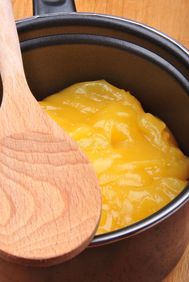 Fresh Home Made Organic Lemon Curd Stock Image - Image of vitamin ...