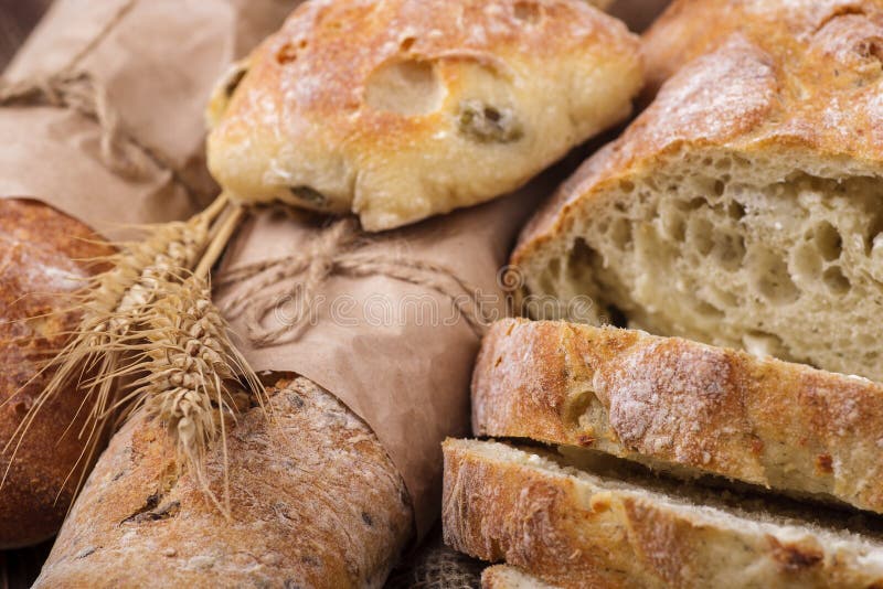 Fresh homemade bread stock photo. Image of food, brown - 91002156