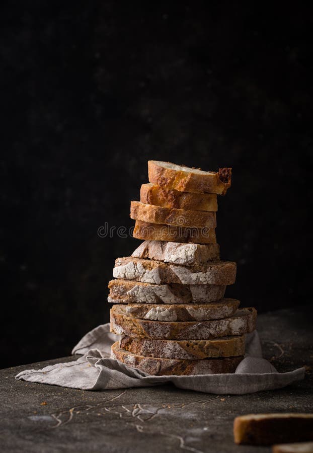 Fresh Homemade Bread with a Crispy Crust Stock Image - Image of tasty ...