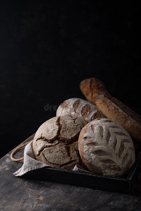 Fresh Homemade Bread with a Crispy Crust Stock Image - Image of wheat ...