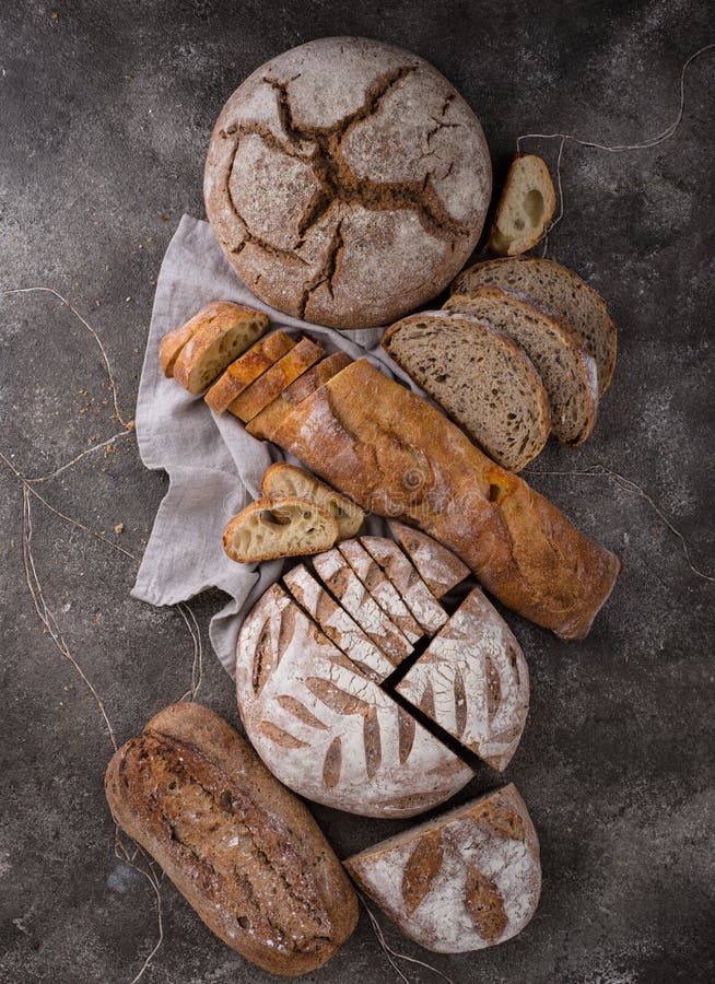 Fresh Homemade Bread with a Crispy Crust Stock Photo - Image of rustic ...